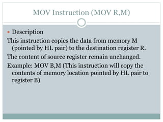 Mov instruction | PPTX