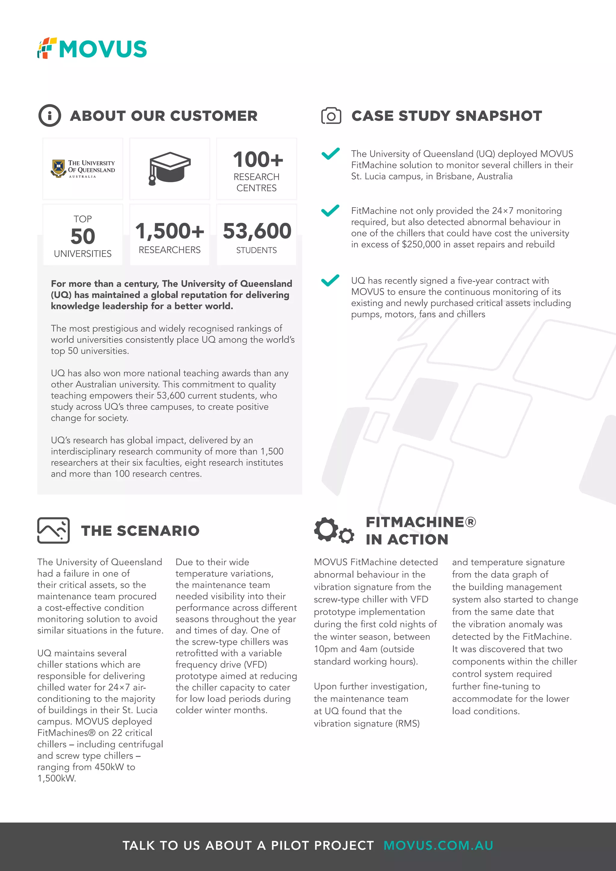 MOVUS Case Study The University of Queensland | PDF