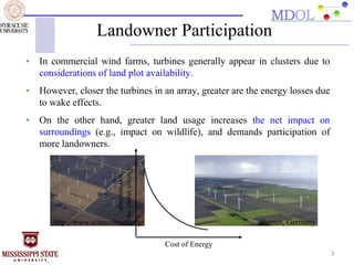 Multi-Objective WindFarm Optimization Simultaneously Optimizing COE and Land Footprint of Wind ...