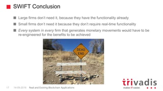 TechEvent Real and Existing Blockchain Applications | PPT