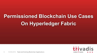 TechEvent Real and Existing Blockchain Applications | PPT