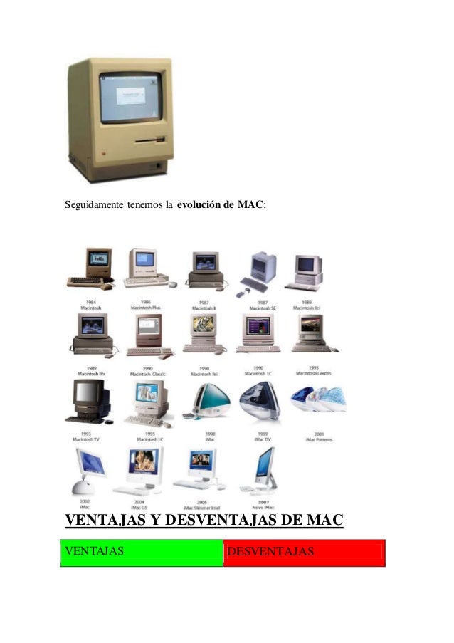 Clase De Computacion Ventajas Y Desventajas De Mac