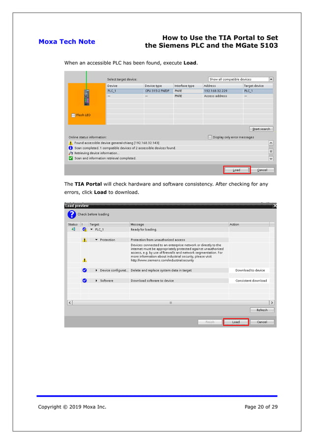 PLC: cómo usar el tia-portal para configurar un PLC siemens y el mgate-5103 tech note-v1.1 | PDF
