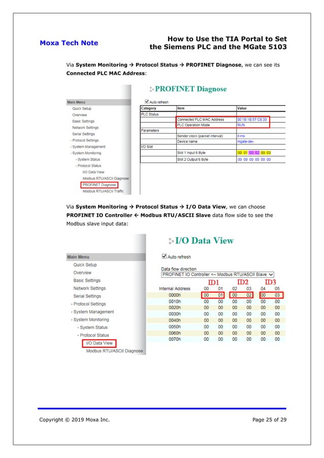 PLC: cómo usar el tia-portal para configurar un PLC siemens y el mgate-5103 tech note-v1.1 | PDF