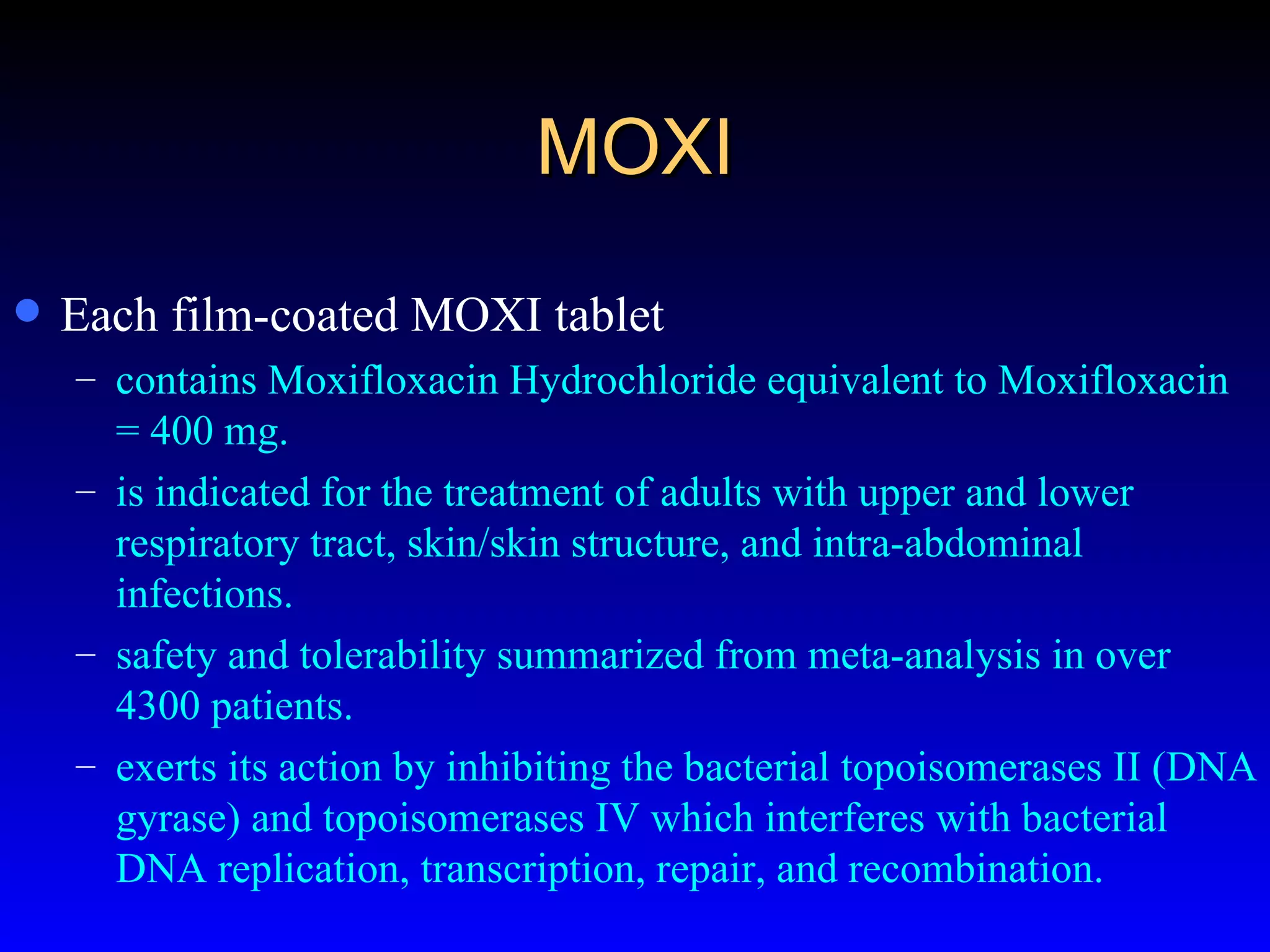 Moxifloxacin | PPT