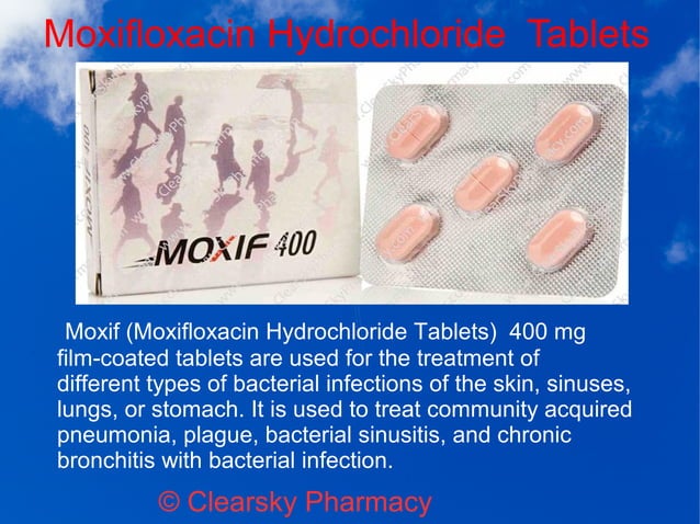 Generic Moxifloxacin Hydrochloride Tablets (Moxif) | ODP | Lung and ...