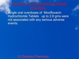 Generic Moxifloxacin Hydrochloride Tablets (Moxif) | ODP | Lung and ...