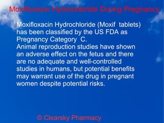 Generic Moxifloxacin Hydrochloride Tablets (Moxif) | ODP | Lung and ...