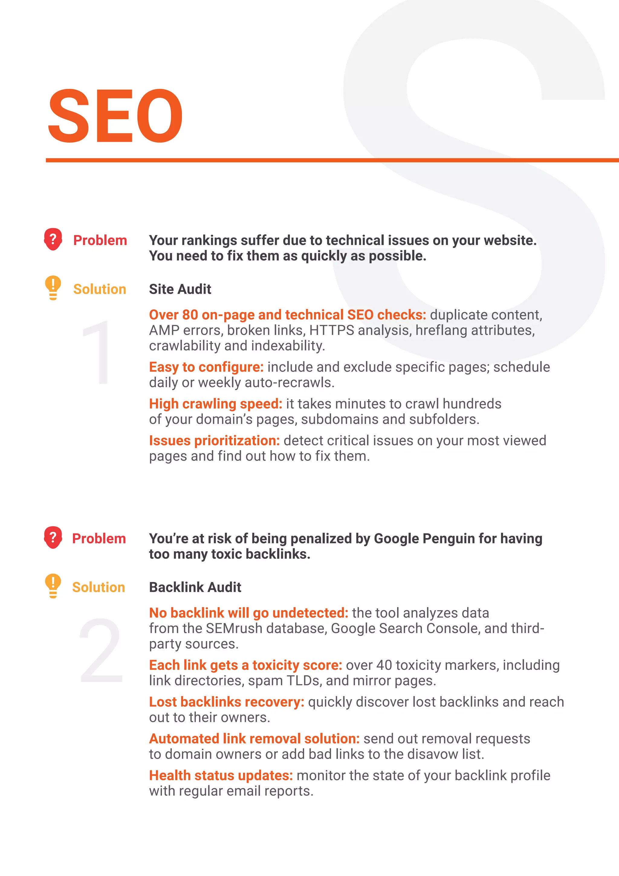 SEMrush: Killer Features | PDF