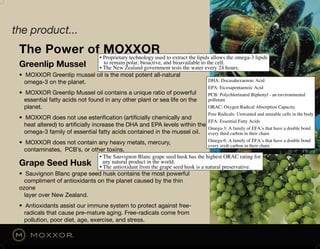 Moxxor - Omega-3 and antioxidant | PPT