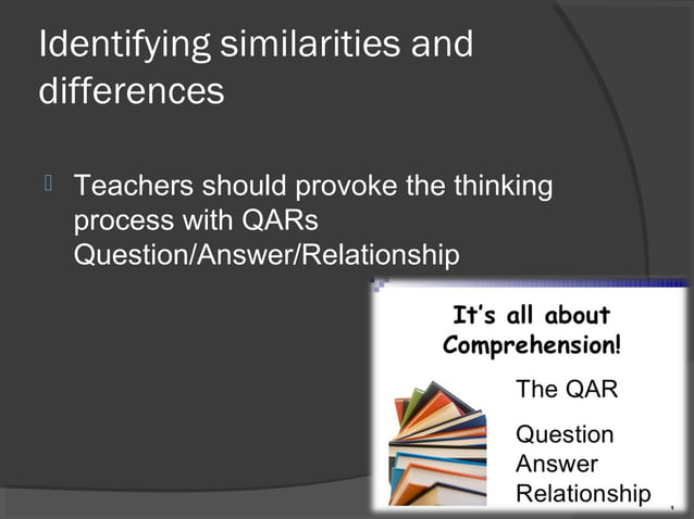 Identifying Similarities and Differences ~ Research based strategies to ...
