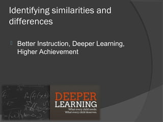 Identifying Similarities and Differences ~ Research based strategies to ...