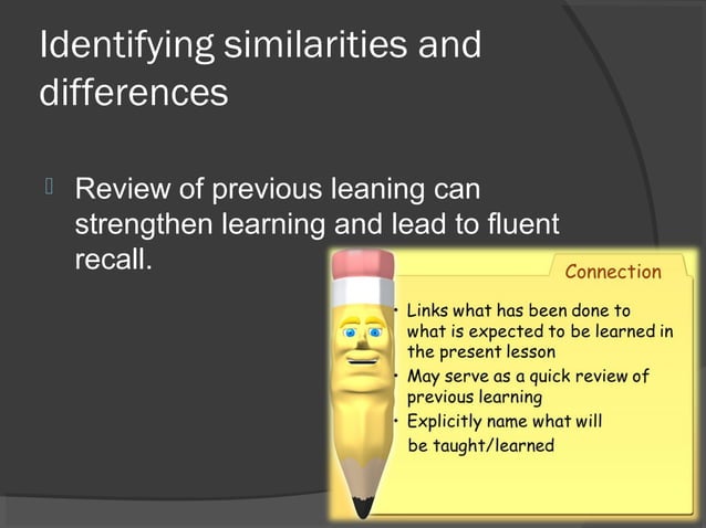 Identifying Similarities and Differences ~ Research based strategies to ...