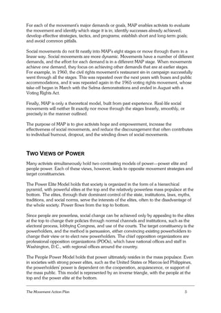 Doing Democracy: The MAP Model for Organizing Social Movements | PDF