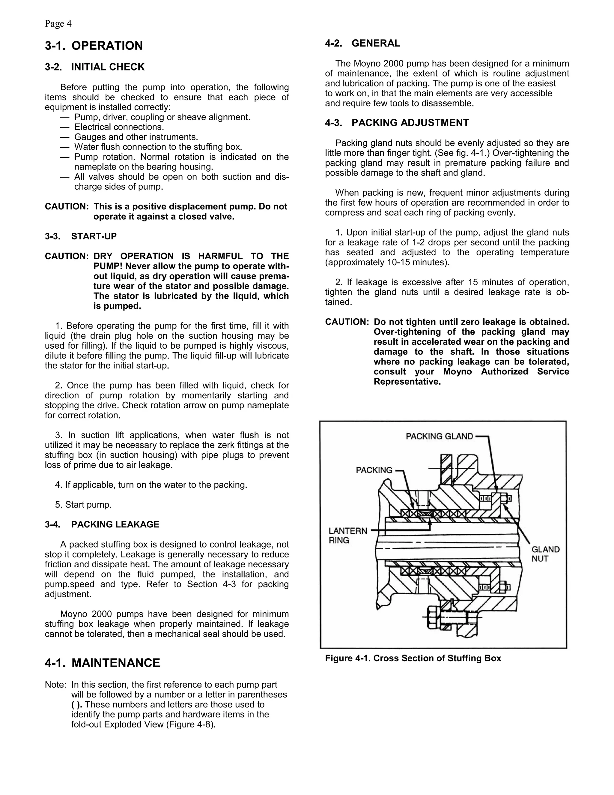 Moyno 2000 pumps service manual (g1) | PDF