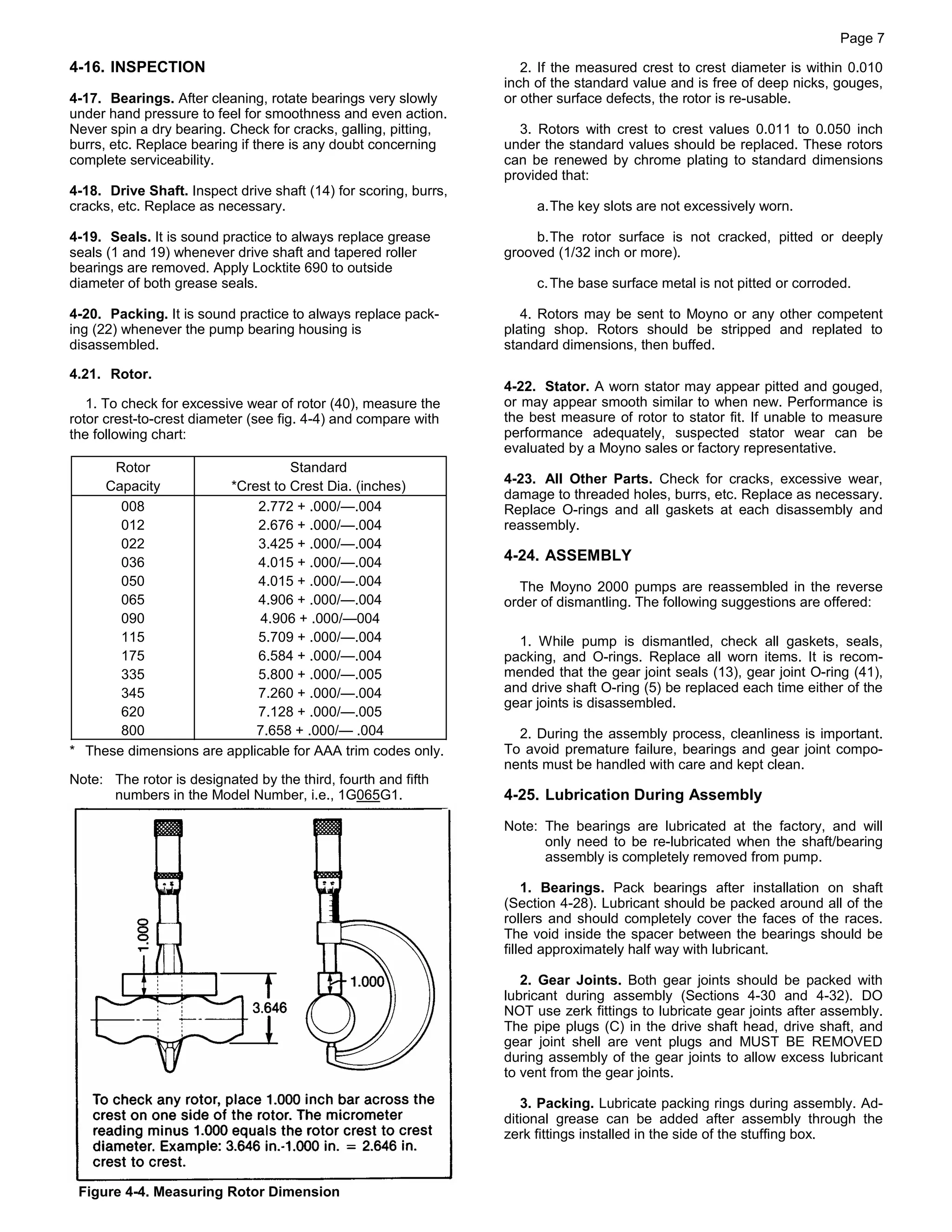Moyno 2000 pumps service manual (g1) | PDF