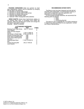 Moyno l2 drive end operations and assembly | PDF