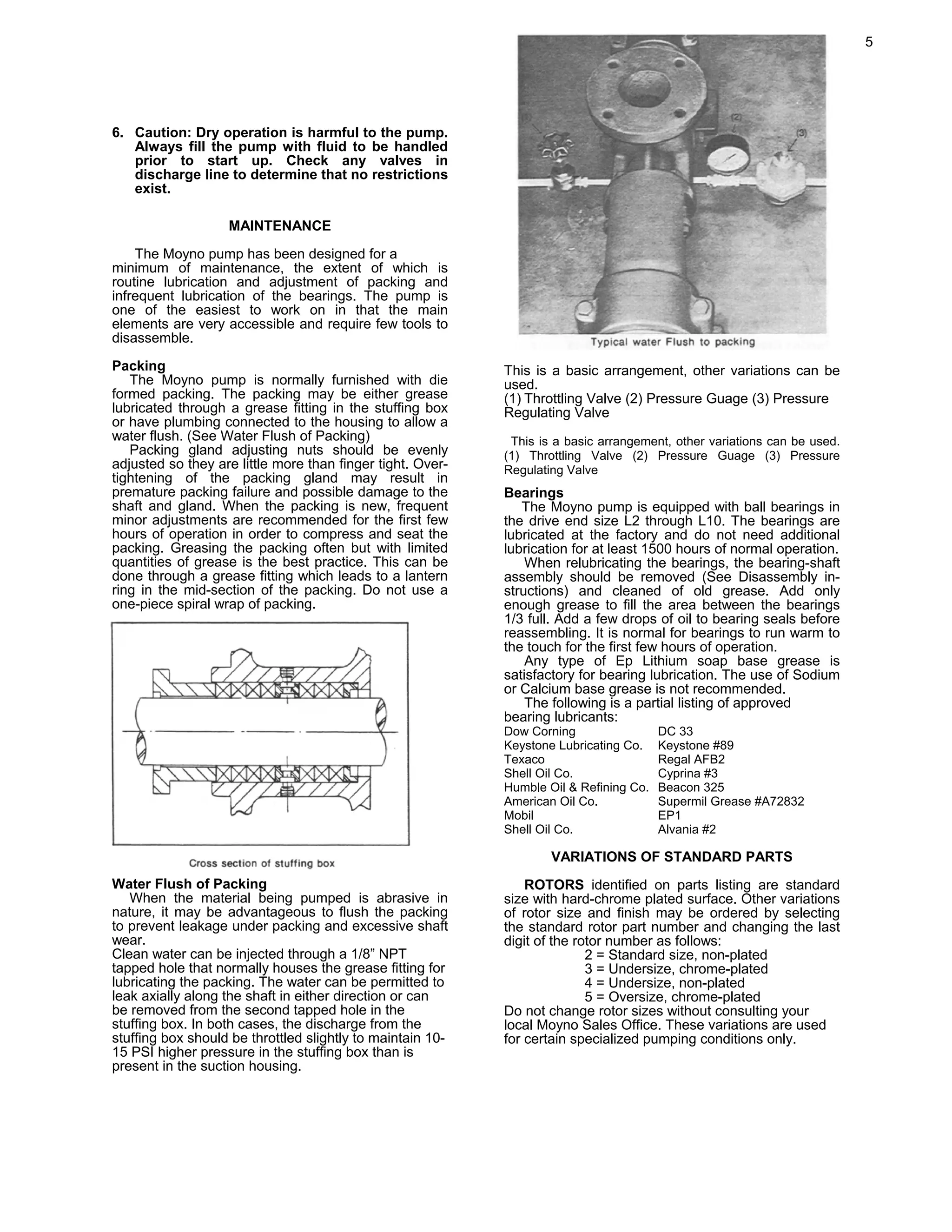Moyno l8 drive end operations and assembly | PDF