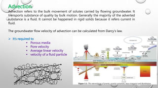 Mass Transfer in Aquifers | PPTX
