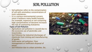 Presentation On - Soil Pollution, Soil Solidification, Soil ...