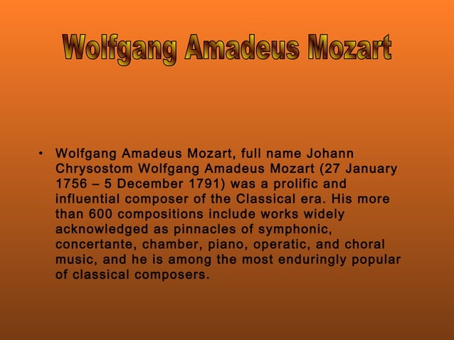 Mozart | PPT