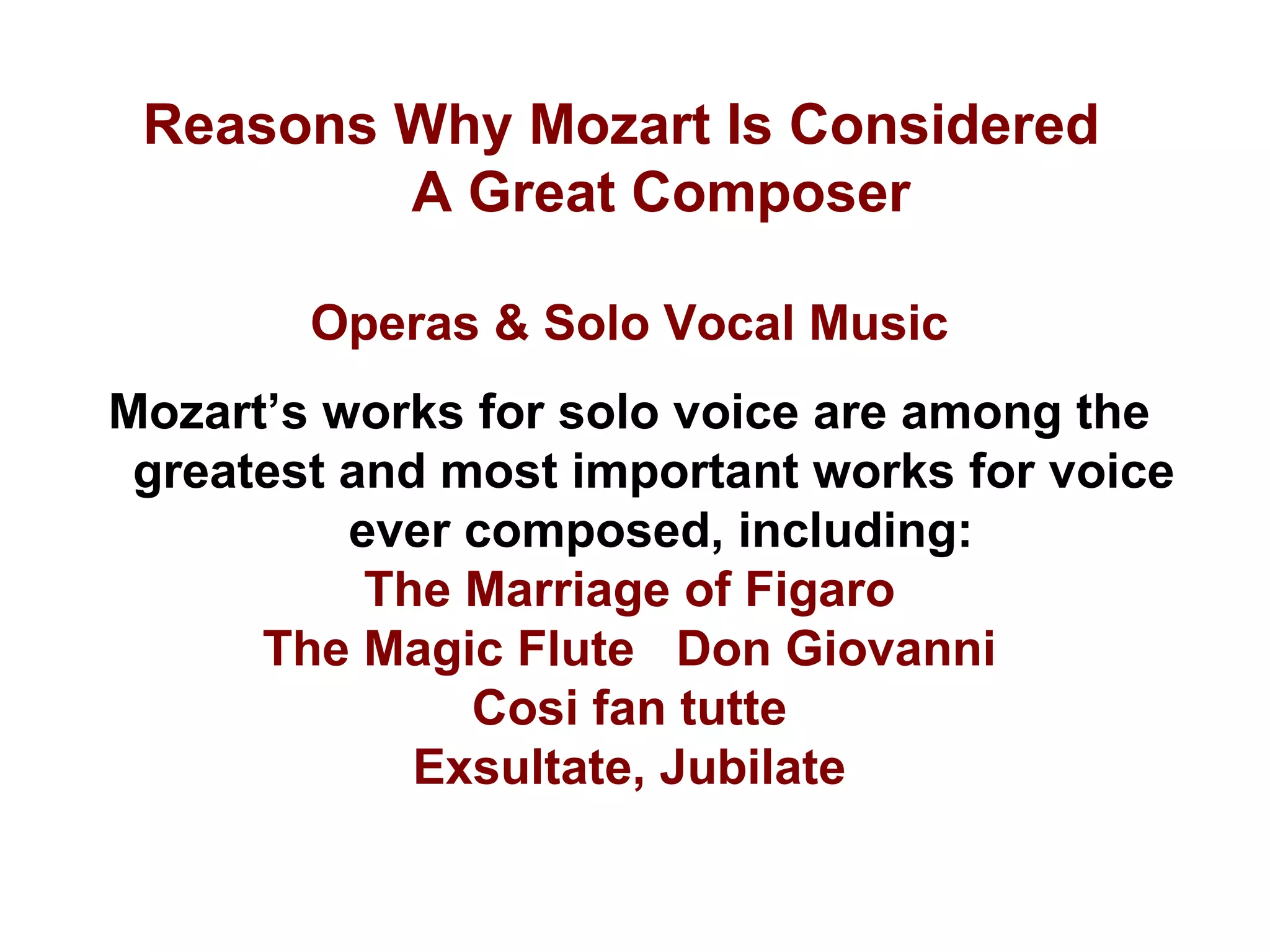 Wolfgang Amadeus Mozart | PPT