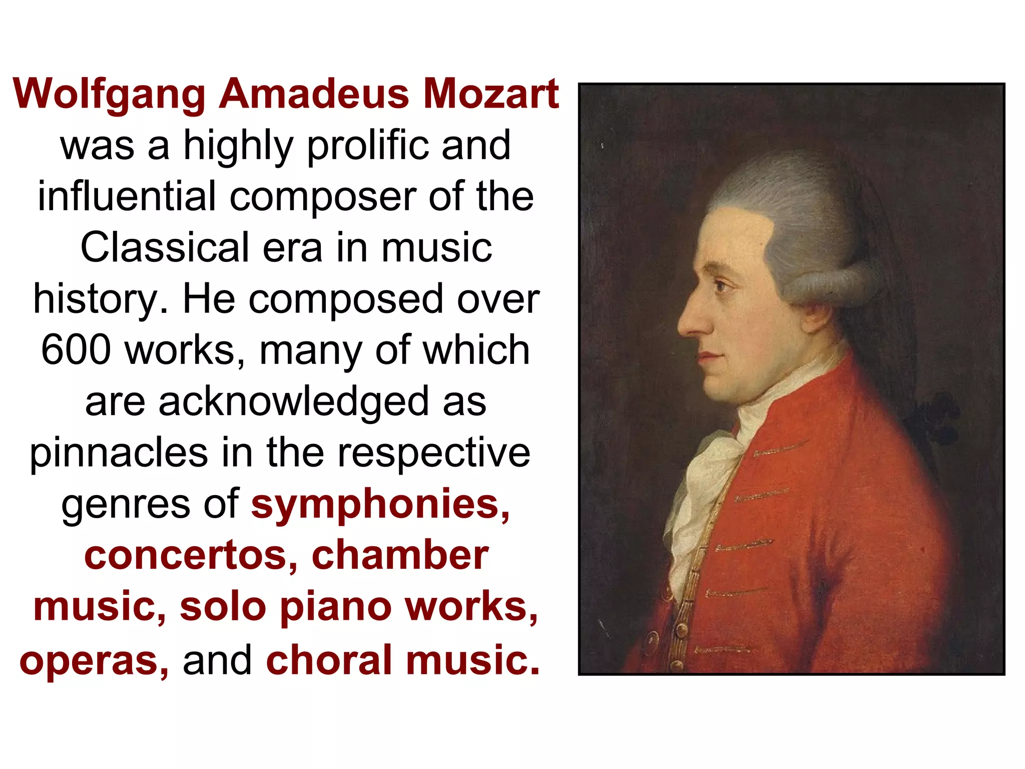 Wolfgang Amadeus Mozart | PPT