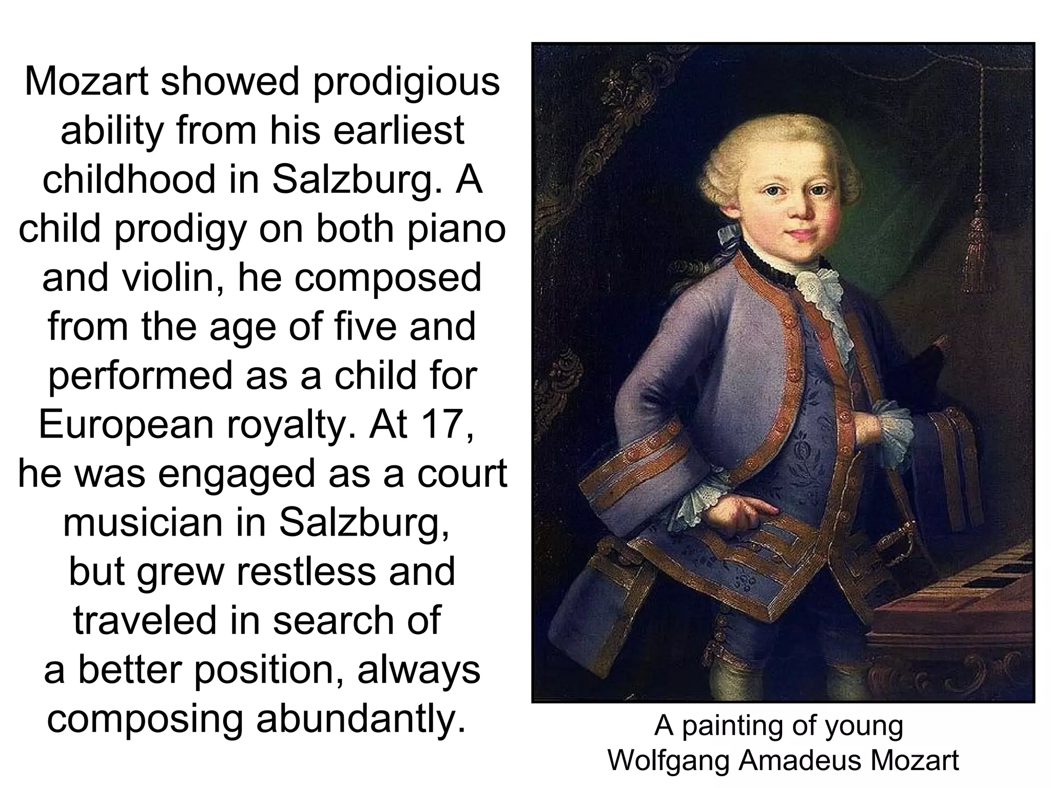 Wolfgang Amadeus Mozart | PPT