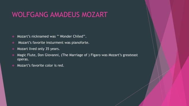 Mozart | PPTX | Classical Music | Music