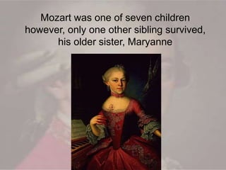 mozart life presentation art of music ppt | PPT