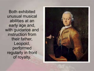 mozart life presentation art of music ppt | PPT