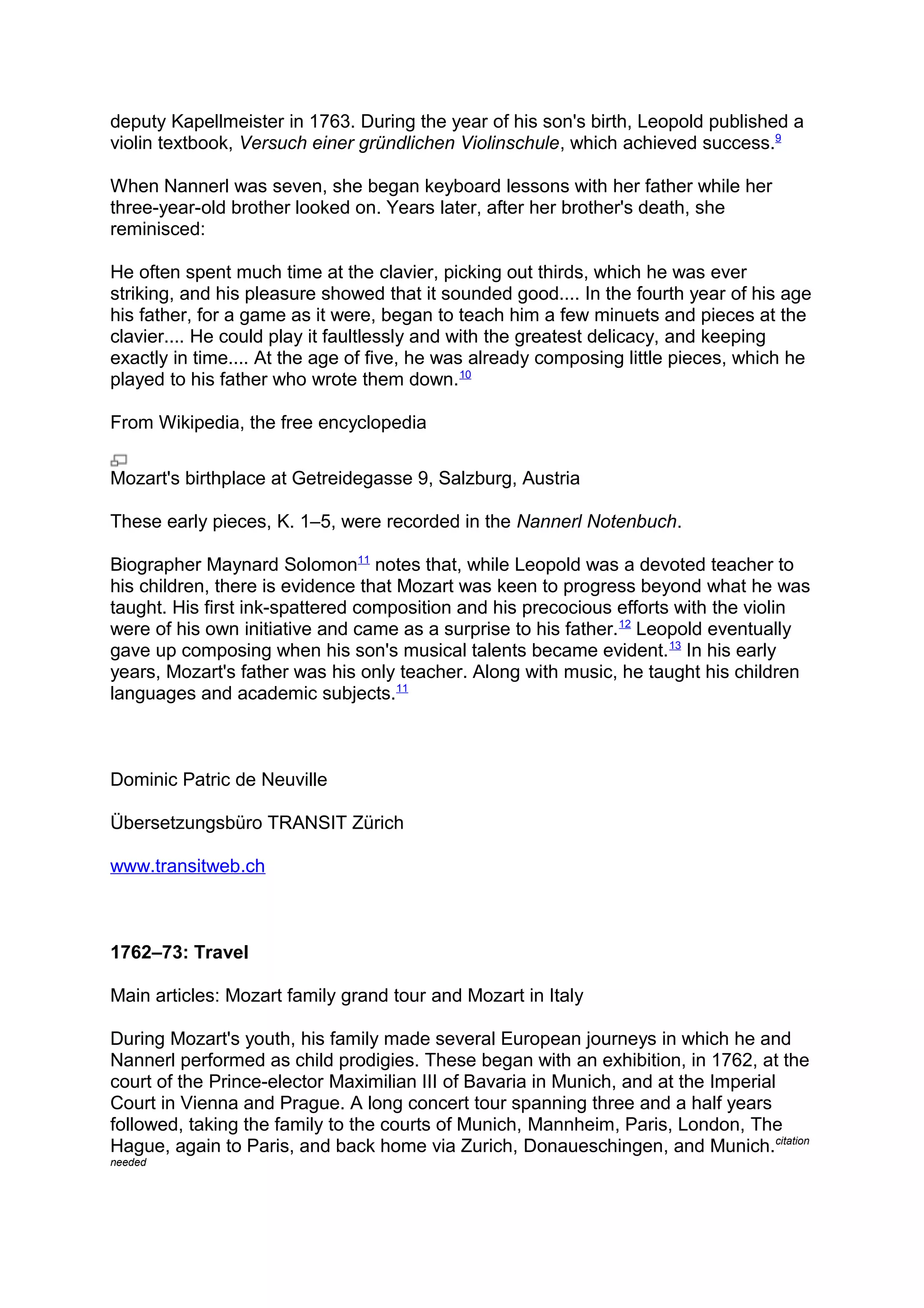 Wolfgang Amadeus Mozart | DOC