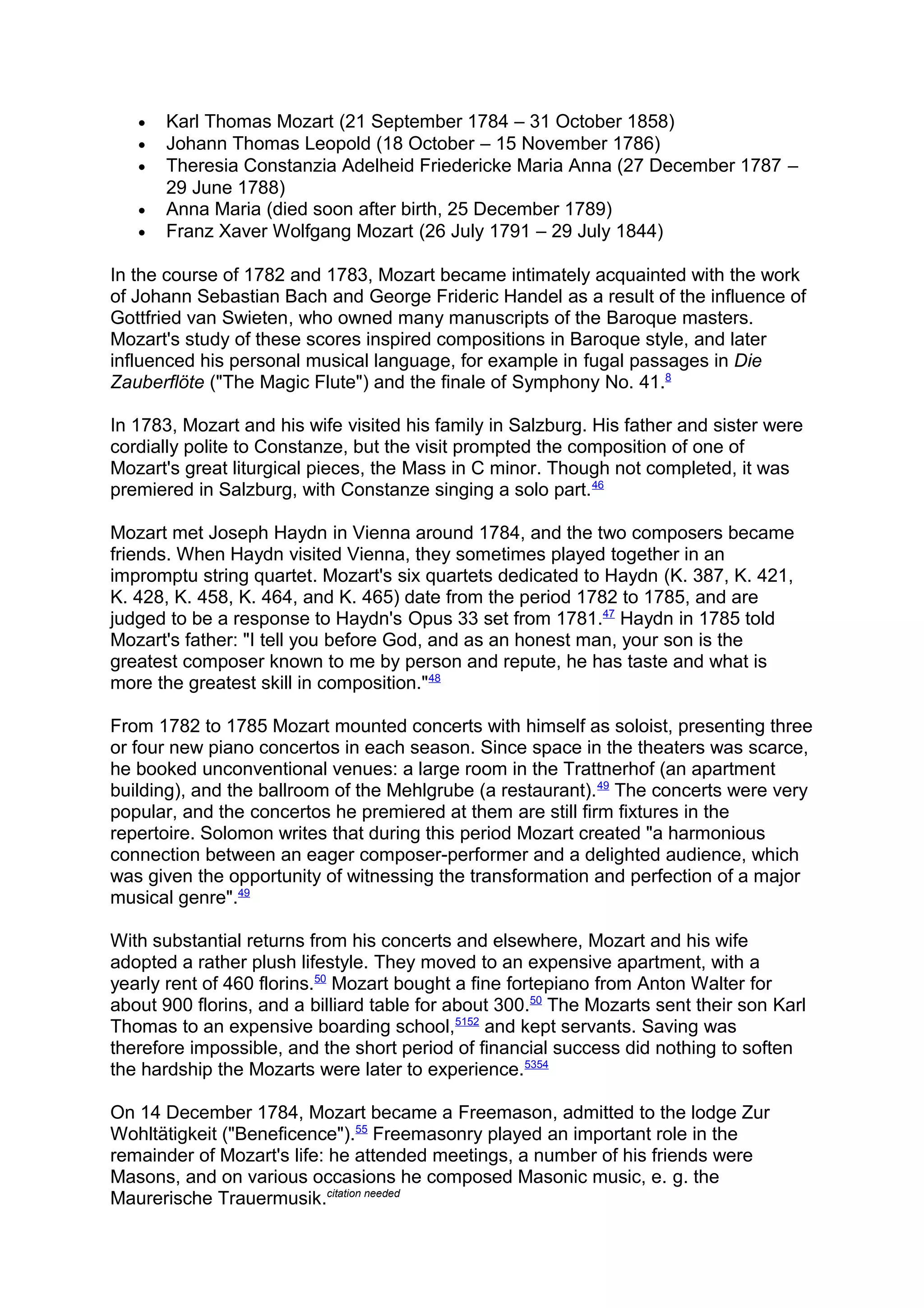 Wolfgang Amadeus Mozart | DOC