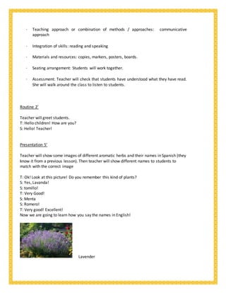 lesson plan 3 primaria | DOCX