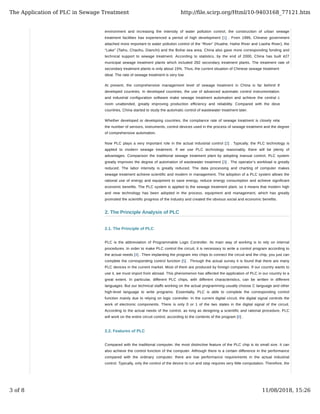 Automated plc program for sewage control | PDF