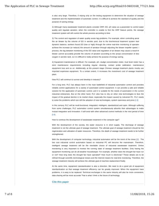 Automated plc program for sewage control | PDF