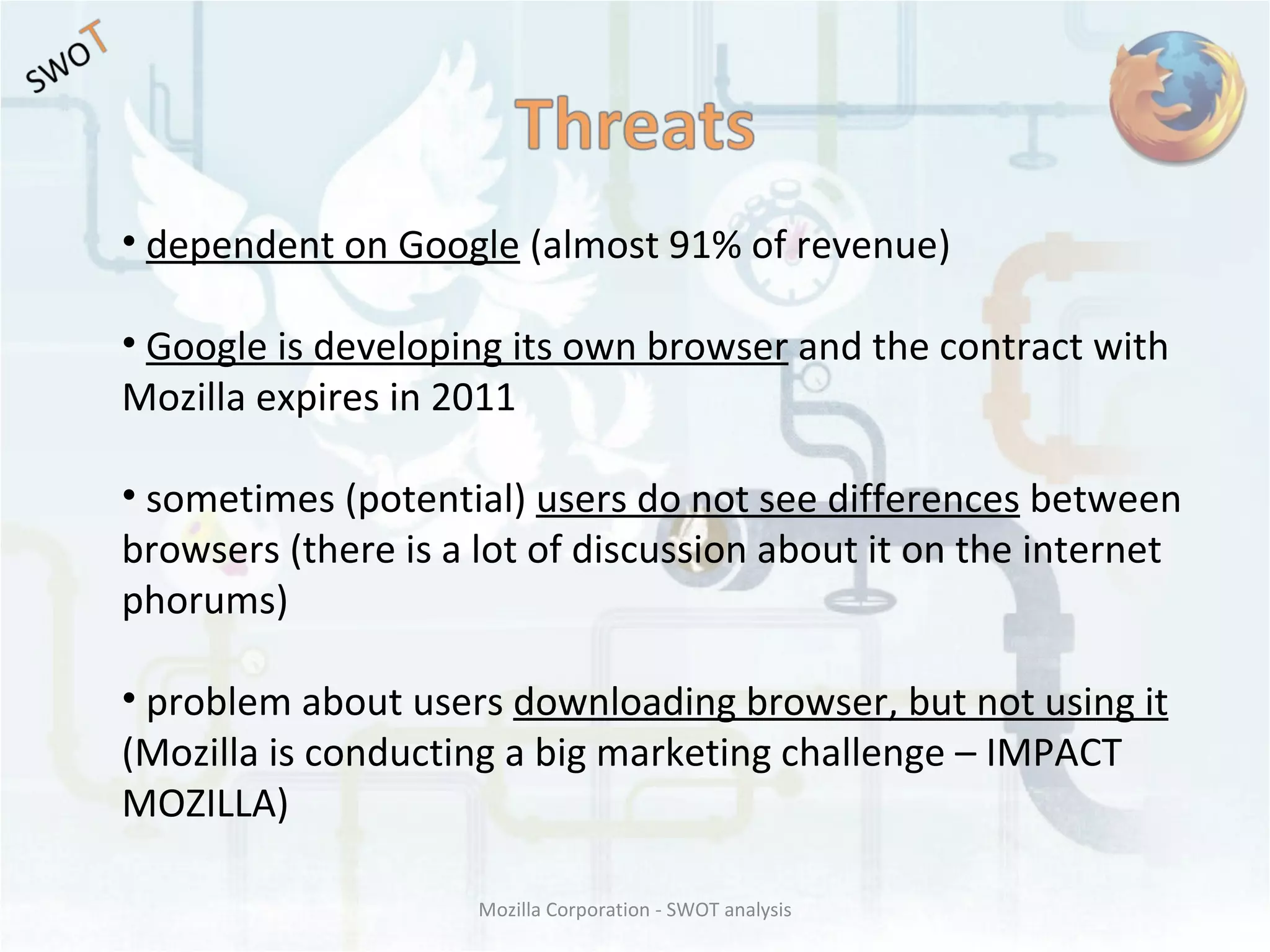Mozilla Firefox - Swot analysis | PPT