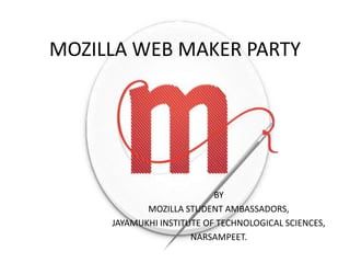 Mozilla introduction | PPTX