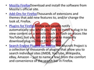 Mozilla introduction | PPTX