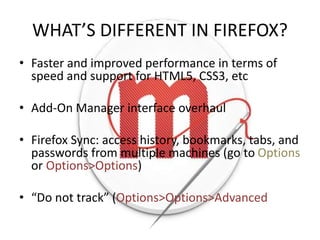 Mozilla introduction | PPTX