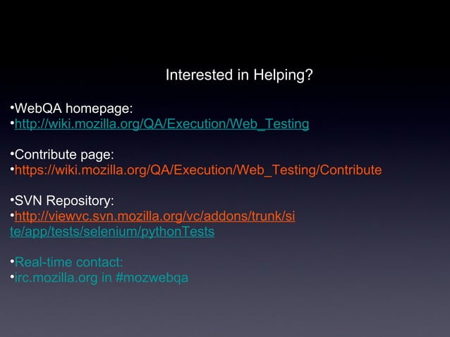 Mozilla selenium and_hudson | PPT