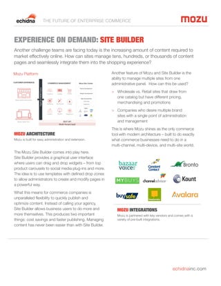 Mozu, Mozu commerce | PDF