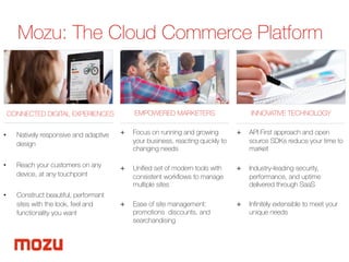 Mozu Product Tour | PDF