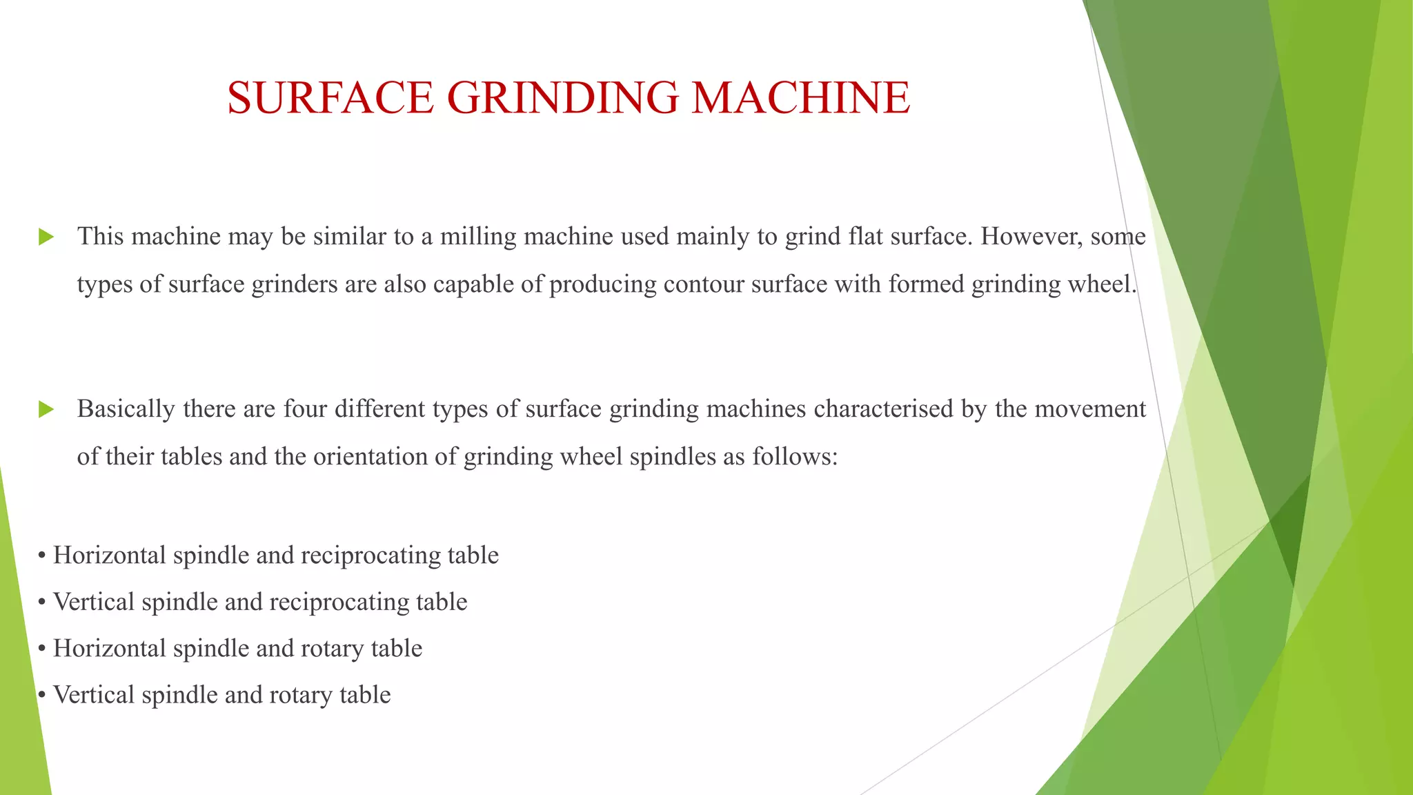 MP-1 Grinding Machine | PPTX