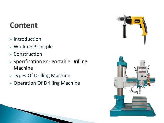 Drilling Machine | PPTX