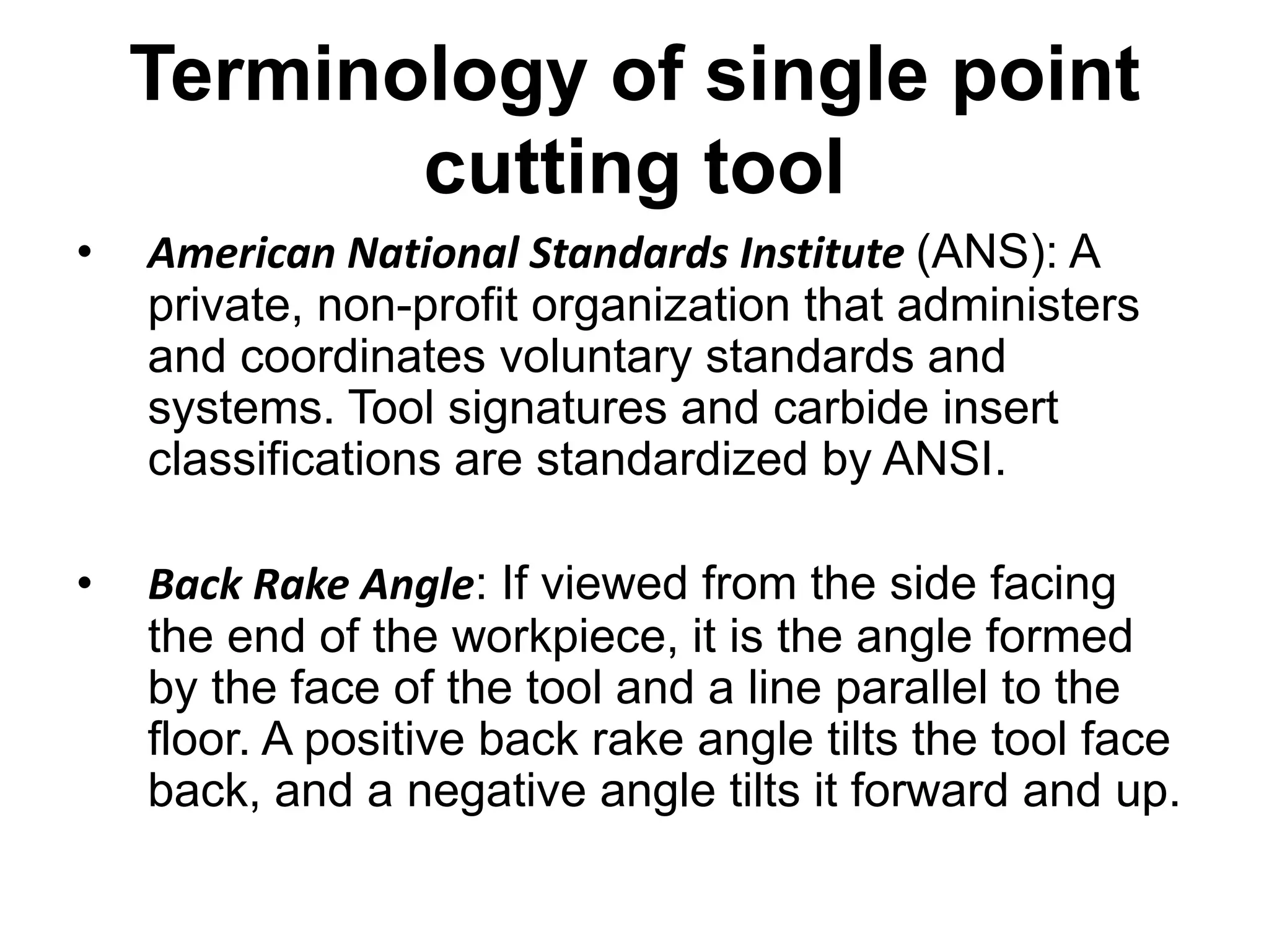 Tool Geometry & It’s Signature. | PPTX