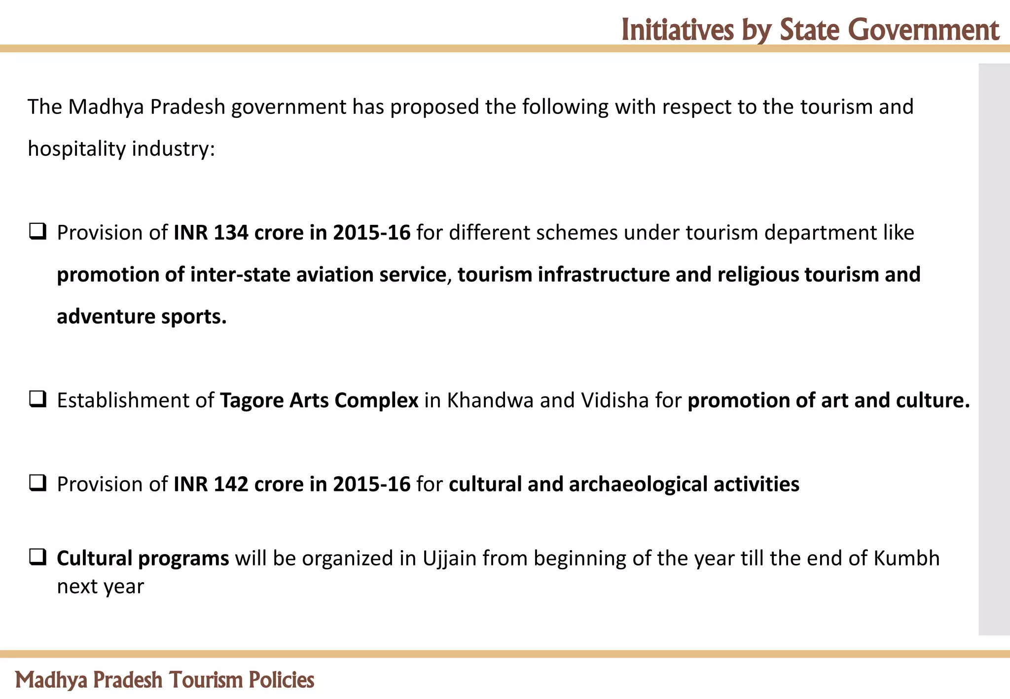 Mp Tourism Policy | PDF
