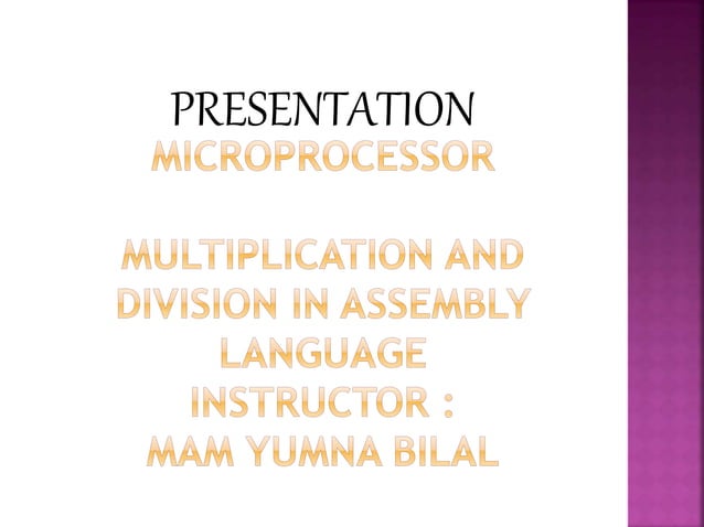 assembly language programming organization of IBM PC chapter 9 part-1 ...