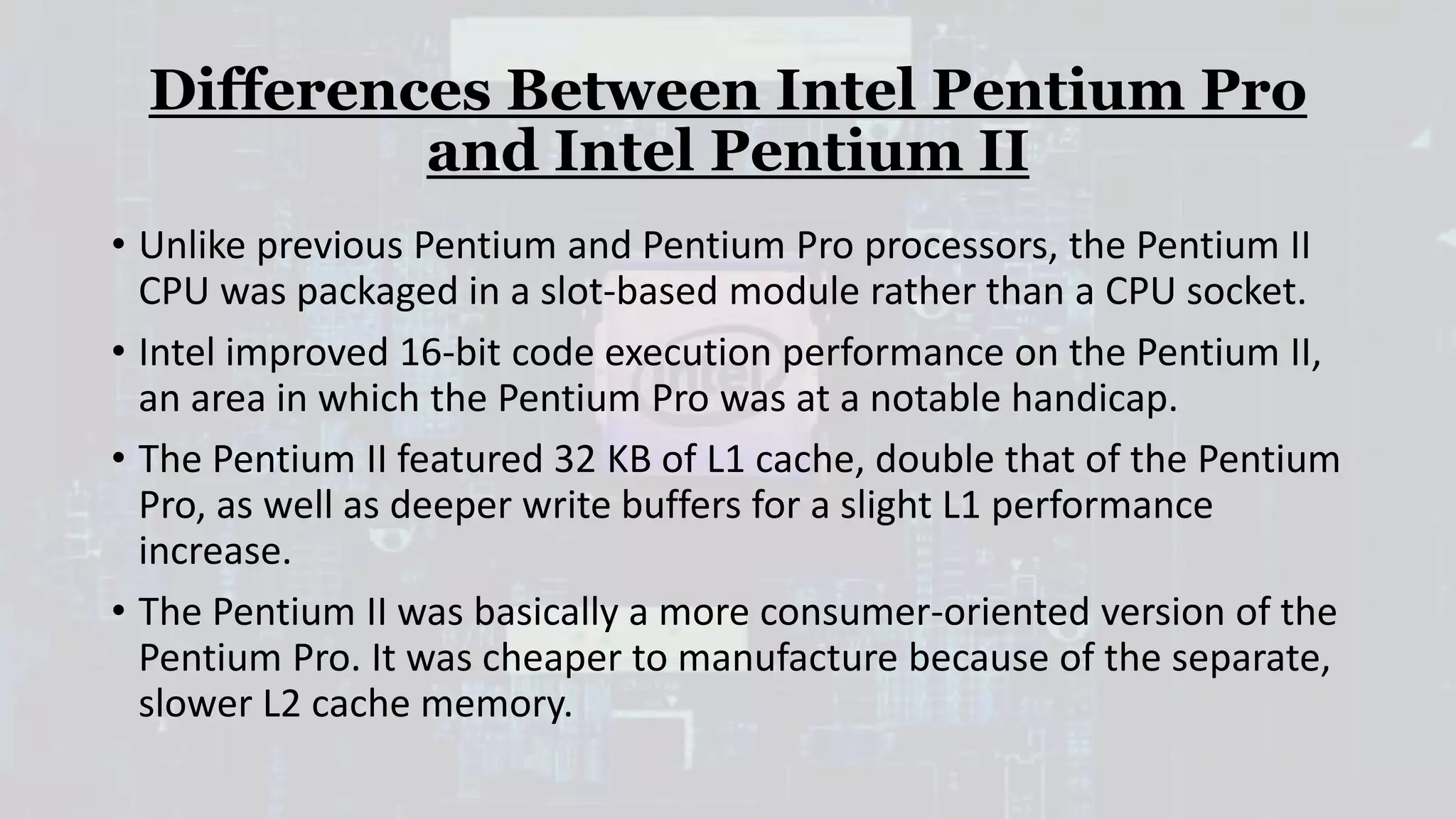 Intel Pentium Pro | PPTX