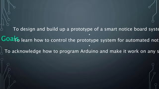 Smart Notice Board with android app via Bluetooth | PPTX